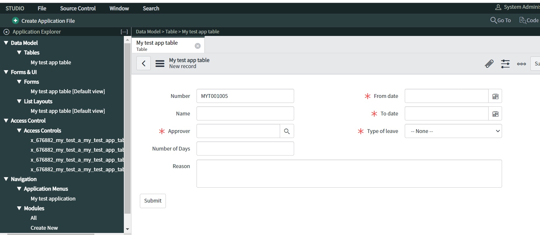 Solved: Display Custom table form on portal. - ServiceNow Community